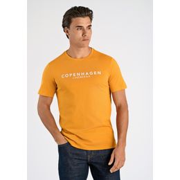 LINDBERGH Herren T-Shirt "T-Shirt Relaxed Fit"honey, Gr. XXL, Obermaterial: 100% Baumwolle, Shirts
