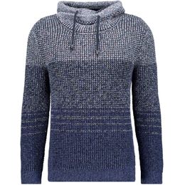 Ragman Herren Rundhalspulloverblau, melange, 171, Gr. M, 100% Baumwolle, Pullover