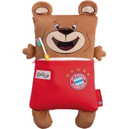 Nici Kinder Kuscheltier "FC BAYERN M&Uuml;NCHEN, Berni mit Wendefunktion"braun, Pl&uuml;sch, Polyester, B:20cm H:30cm L:9cm, Pl&uuml;schfiguren, 2in1 Wendepl&uuml;schtier