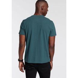 DELMAO Herren Rundhalsshirt, gr&uuml;n, Basic, Gr. XXXL, unifarben, Single Jersey, Obermaterial: 100% Baumwolle, Shirts, Kurzarm, Regular Fit, basic, aus