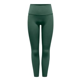 Only Play Damen Funktionstights "ONPJAM-3-SANA XHW TIGHTS NOOS", gr&uuml;n, Gr. XS, unifarben, Jersey, Obermaterial: 80% Nylon, 20% Elasthan, Hosen, mit