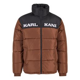 Karl Kani Damen Winterjacke "Karl Kani Damen KM-JK012-022-10 KK Retro Essential Puffer Jacket"schwarz braun, Gr. XXL, mehrfarbig, 100% Polyester,