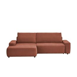 Primo Ecksofa mit Schlaffunktion Bouli rot Ma&szlig;e (cm): B: 264 H: 105 T: 162.0 &raquo; M&ouml;bel Kraft