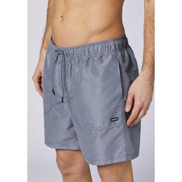 Chiemsee Herren Badeshorts "Swim Shorts", grau, Gr. S, Web, Obermaterial: 100% Polyester, Badehosen, f&uuml;r Erwachsene, sportlicher Stil, aus Polyester