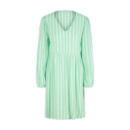 Tom Tailor Denim Kleid Damen Gr&ouml;&szlig;e 44 creme / gr&uuml;n Sommerkleid