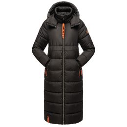 Navahoo Wintermantel Damen Gr&ouml;&szlig;e 6XL orange / schwarz