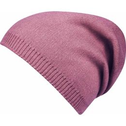 Capelli New York Damen Beanie mit feinem Rippenstrick braun