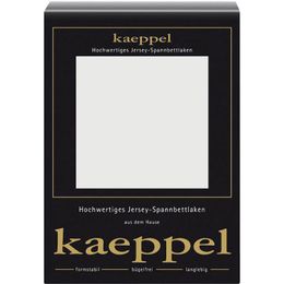 Kaeppel Spannbettlaken &raquo;Single Jersey Mako Cotton&laquo; Bettlaken aus 100% Baumwolle silber Jersey, Obermaterial: 100% Baumwolle