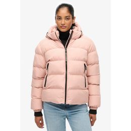 Superdry Damen Steppjacke &raquo;HOODED SPORTS PUFFER JACKET&laquo; mit Kapuze Kunstfaser, relaxed fit M
