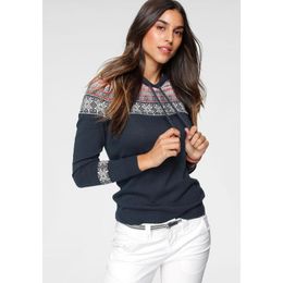 Kangaroos Damen Kangaroos Kapuzenpullover mit tollem Muster blau 36/38