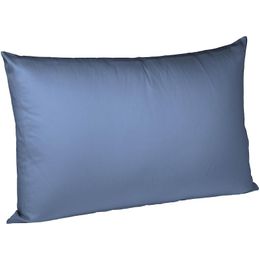 Fleuresse Kissenbezug &raquo;Colours Mako Satin, 100% Baumwolle, mit Rei&szlig;verschluss&laquo; Mako Satin, gl&auml;nzend, glatt, Premium Qualit&auml;t blau Mako-Satin, Mako-