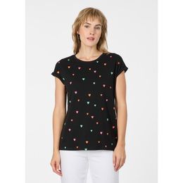 Ragwear Damen Kurzarmshirt &raquo;DIONA PRINT&laquo; Bestseller aus Baumwoll-Modal-Mix mit allover Print L