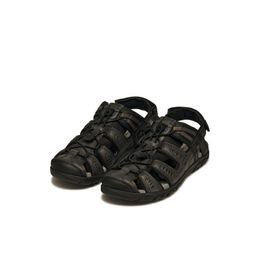 Geox Herren Sandale &raquo;UOMO SANDAL STRADA C&laquo; , Sommerschuh, Klettschuh, Outdoorsandale, mit Lederfu&szlig;bett braun 40