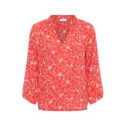 Kaffe Bluse 'KATine Amber' Damen Gr&ouml;&szlig;e XS orangerot / wei&szlig;