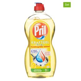 Pril 7er-Set: Handsp&uuml;lmittel "Kraftgel Fresh Lemon", je 600 ml - 54% | Putzutensilien