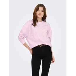 Jacqueline de Yong JDY Sweatshirt "Canoa" in Rosa - 45% | Gr&ouml;&szlig;e XL | Damen-sweatshirts-jacken