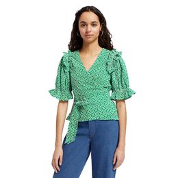 Scotch & Soda Scotch & Soda Bluse in Gr&uuml;n/ Wei&szlig; - 78% | Gr&ouml;&szlig;e 36 | Damen-blusen