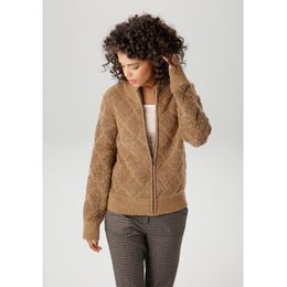 Aniston Cardigan in Camel - 74% | Gr&ouml;&szlig;e 34 | Damen-pullover-cardigans