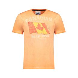 Canadian Peak Shirt "Japoreak" in Orange - 59% | Gr&ouml;&szlig;e M | Herren-plussize