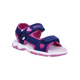 Richter Shoes Sandalen in Dunkelblau/ Pink - 41% | Gr&ouml;&szlig;e 34 | Kindersandalen