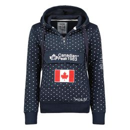 Canadian Peak Hoodie "Gyrelle" in Dunkelblau - 71% | Gr&ouml;&szlig;e M | Damen-sweatshirts-jacken