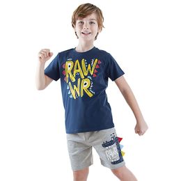 Denokids 2tlg. Outfit in Dunkelblau/ Grau - 64% | Gr&ouml;&szlig;e 92 | Kinder-oberteile
