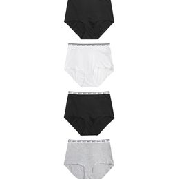 next Slip Damen Gr&ouml;&szlig;e 5XL graumeliert / schwarz / wei&szlig;