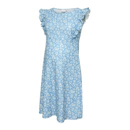 MAMALICIOUS Umstand Kleid 'MLEveline' Damen Gr&ouml;&szlig;e 44 elfenbein / blaumeliert