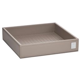 JOOP! Tablett Bathline, Grau, Beige, Kunststoff, quadratisch, 17x3.5x17 cm, Tischkultur & Servieren, Tabletts