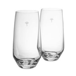 JOOP! Longdrinkglas Single Cornflower, Glas, 2-teilig, 460 ml, 14.5 cm, Essen & Trinken, Gl&auml;ser, Longdrinkgl&auml;ser