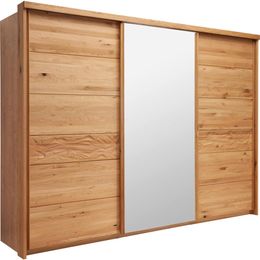 Linea Natura Schwebet&uuml;renschrank, Eiche, Holzwerkstoff, Wildeiche, furniert, massiv, 6 F&auml;cher, 285x216x70 cm, Beim&ouml;bel erh&auml;ltlich, in verschiedenen Gr&ouml;&szlig;en erh&auml;ltlich, Schlafzimmer, Kleiderschr&auml;nke, Schwebet&uuml;renschr&auml;nke