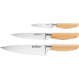 Henckels by Zwilling Messerset Pakka, Natur, Metall, 3-teilig, ergonomischer Griff, rostfrei, Kochen, K&uuml;chenmesser, Messersets