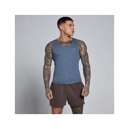 Myprotein MP Lift Ribbed Muscle Fit Vest f&uuml;r Herren &ndash; Charcoal Blue - L