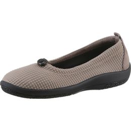 Damen Ballerina taupe Gr&ouml;&szlig;e 39