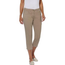 CR&Eacute;ATION L Damen 3/4-Jeans mit B&auml;ndchen-Verzierung beige Gr&ouml;&szlig;e 36