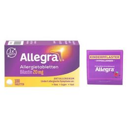 Allegra Allergietabletten 20 mg Tabletten + Kinderpflaster 100 St