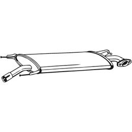 BOSAL Mittelschalld&auml;mpfer 279445 f&uuml;r TOYOTA