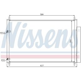 NISSENS Kondensator, Klimaanlage 940037 f&uuml;r TOYOTA 8845012300 8846002390 8845002300