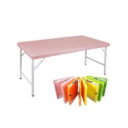 ABRIHOME Gartentisch in Pink 25 cm h&ouml;henverstellbar 135 kg Tragkraft f&uuml;r Camping | Gr.: onesize