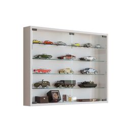ebuy24 Vitrinenschrank Mandosa Wei&szlig; 80 x 10 cm | Gr.: onesize