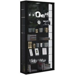 ebuy24 Vitrinenschrank Vitrosa Schwarz 59 x 18 cm | Gr.: onesize