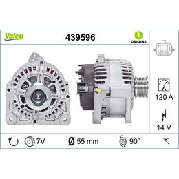 Valeo Generator NEW ORIGINAL PART 439596 14V 120A f&uuml;r RENAULT 8200623231 8200429905 8200518409