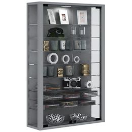 ebuy24 Vitrinenschrank Vitrosa Braun 59 x 18 cm | Gr.: onesize