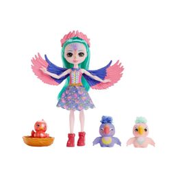 Mattel Enchantimals Puppen City Tails Puppe Filia Finch Tierfreund Tropic HKN15 3+ | Gr.: onesize