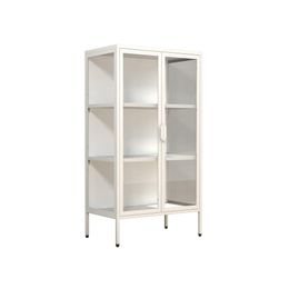 ebuy24 Vitrinenschrank FlokaM wei&szlig; Wei&szlig; 60 x 35 cm | Gr.: onesize