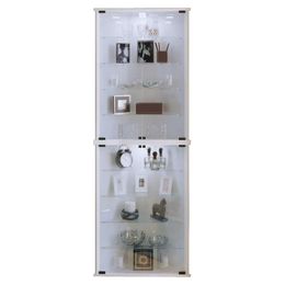 ebuy24 Vitrinenschrank Vecko Wei&szlig; 68 x 23 cm | Gr.: onesize