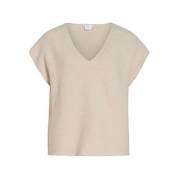 Vila Strickoberteil in Super Light Natural Melan | Gr.: onesize