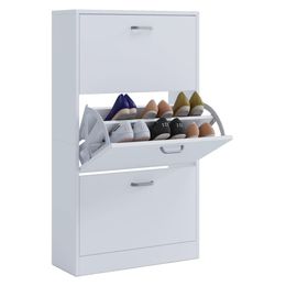 ebuy24 Schuhschrank Sipos Wei&szlig; 59 x 22 cm | Gr.: onesize