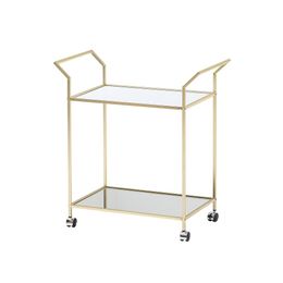 FineBuy Servierwagen in Gold / Metall / 73x37x78 | Gr.: onesize