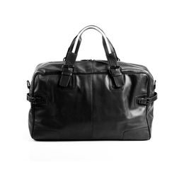 BACCINI Leder-Reisetasche echt Leder Weekender gro&szlig; | Ledertasche schwarz ROBERTO in schwarz | Gr.: onesize